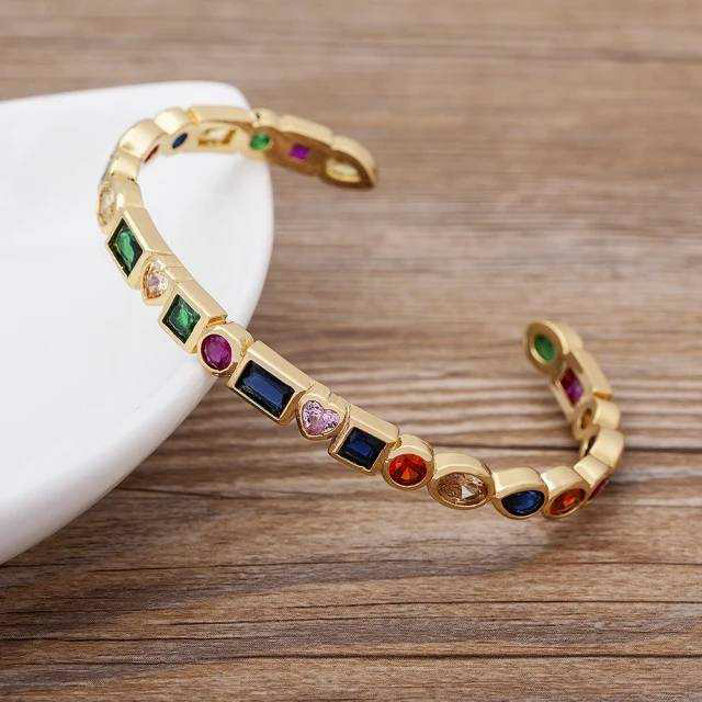 Classy Rainbow Crystal Bracelet – Nia
